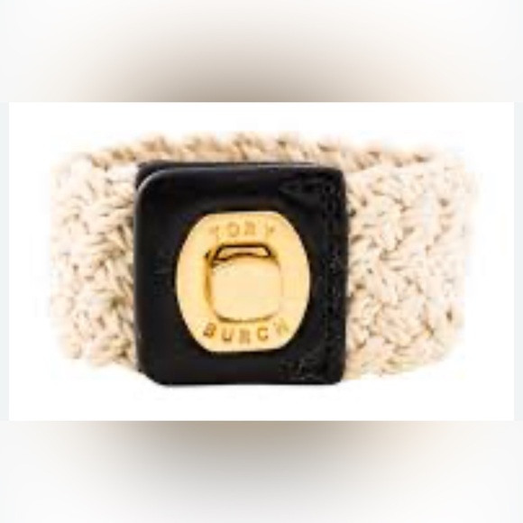 Tory Burch | Jewelry | Tory Burch Womens Turn Lock Woven Logo Etched ...